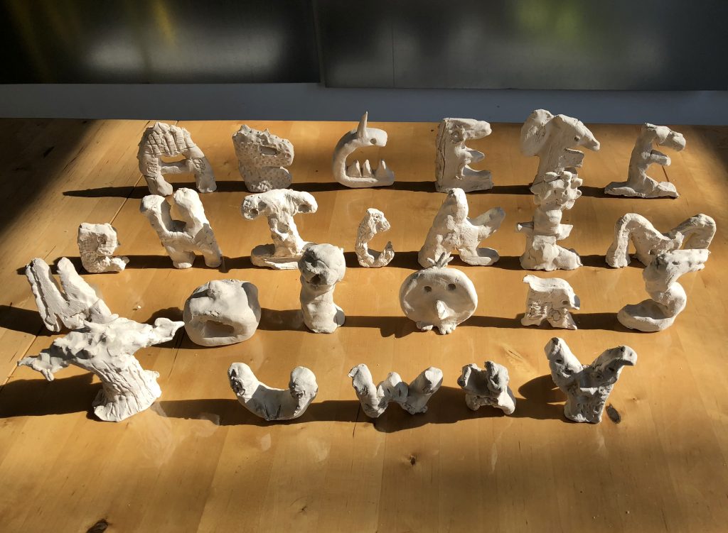 Art 2: A clay alphabet / part 1 – Kids Atelier
